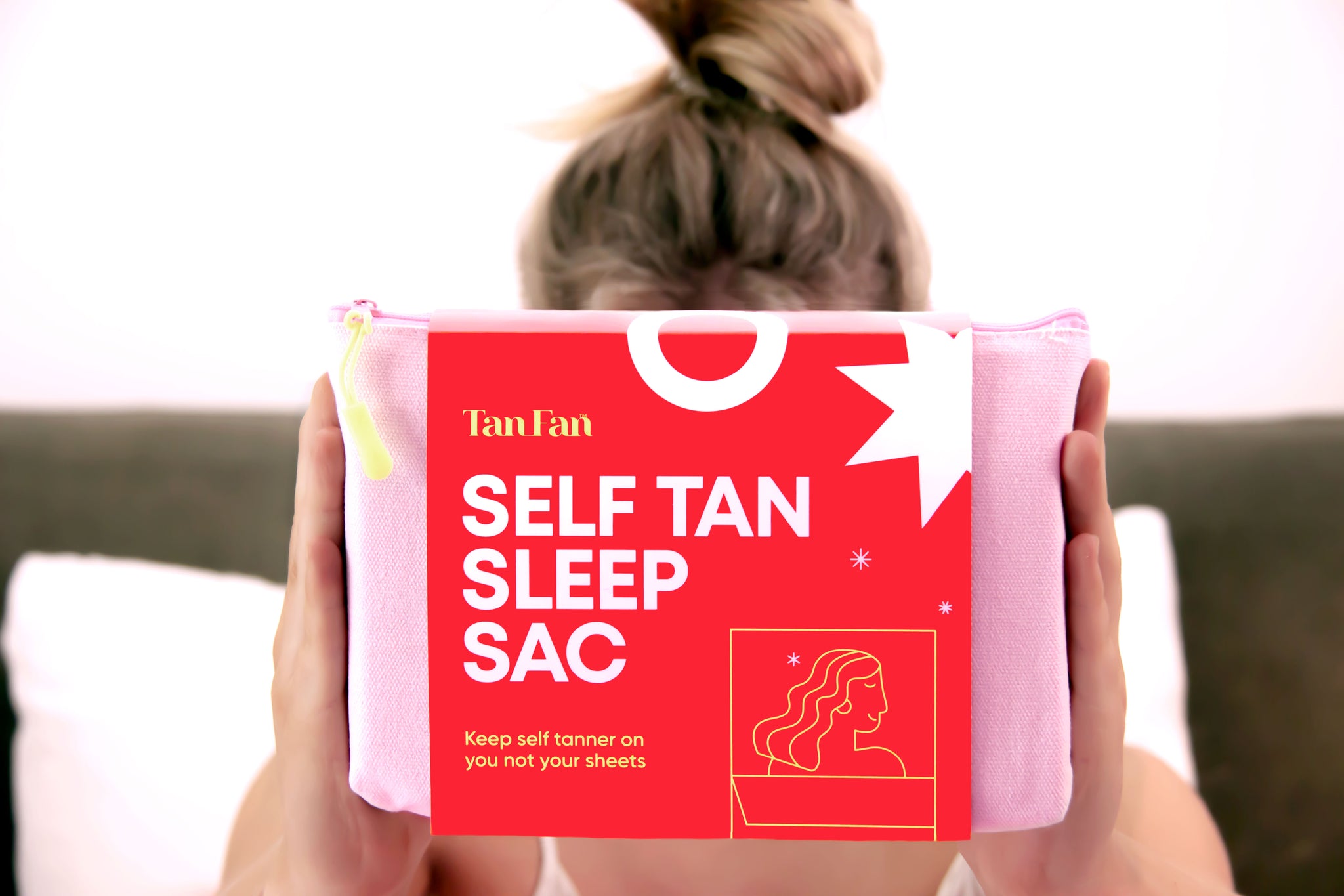 The Tan Fan Sleep Sac Is The Secret For Clean Sheets While Self-Tannin